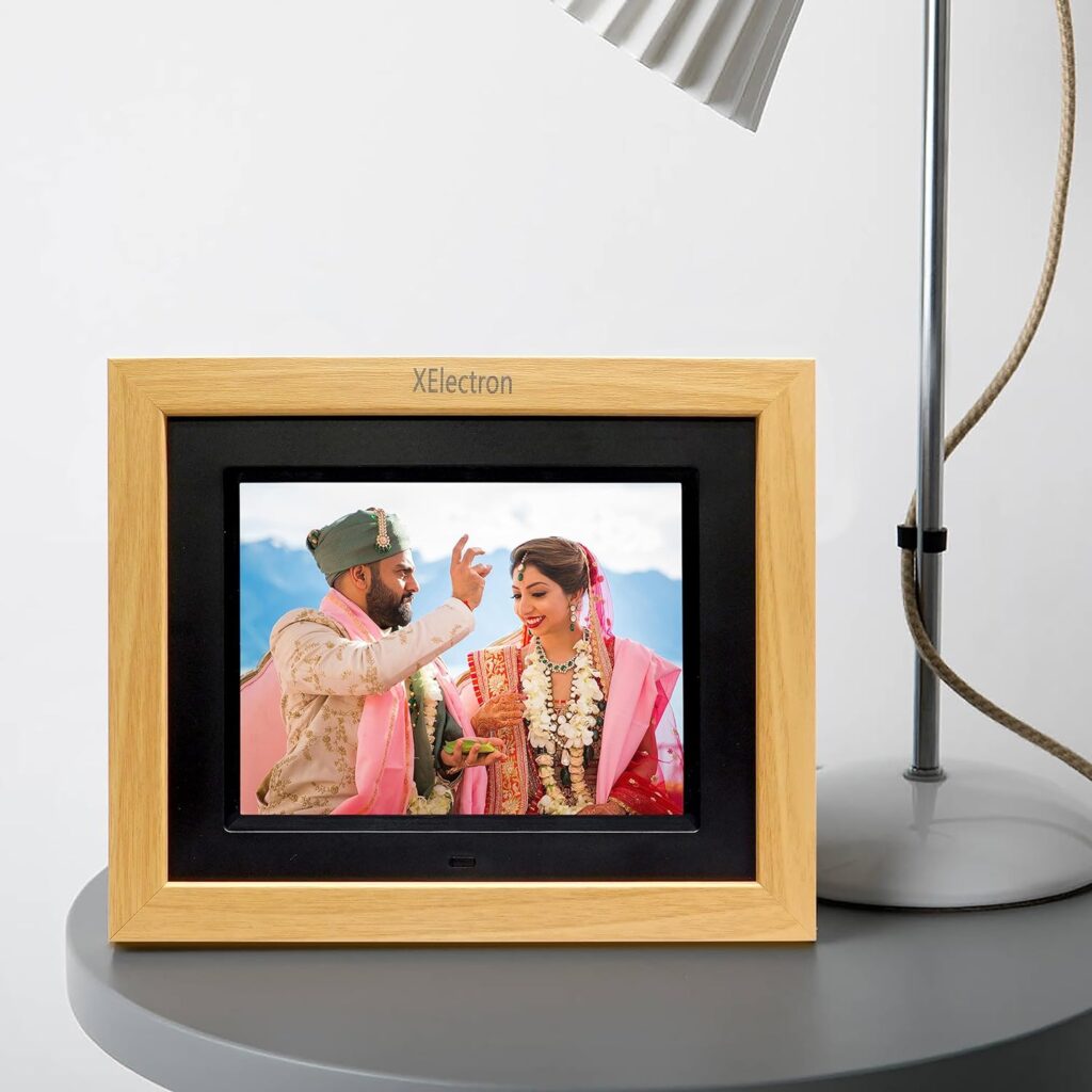 XElectron 8 inch IPS LED Digital Photo Frame with Wide View HD Display ...