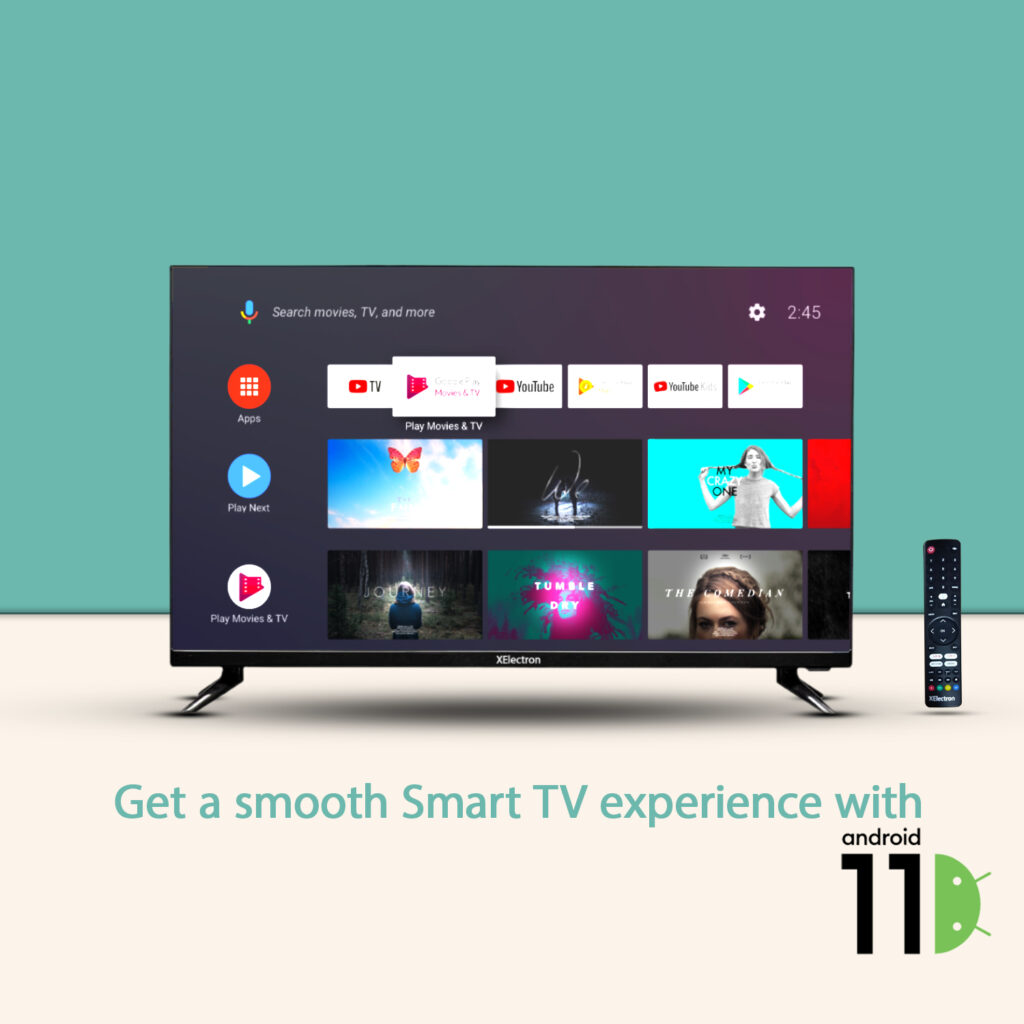 XElectron 80 cm (32 inch) HD Ready Smart Android 11 LED TV with 2GB RAM ...