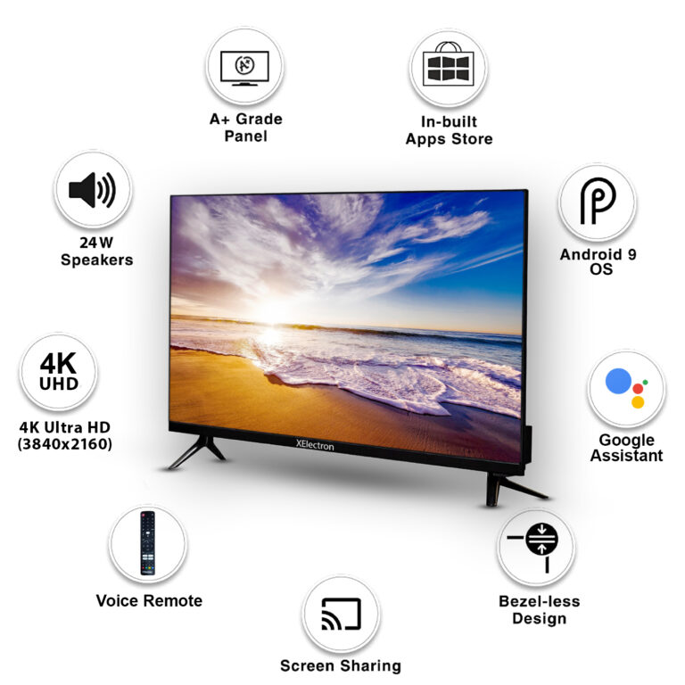 XElectron 108 cm (43 inches) Ultra HD 4K Smart Android LED TV with ...