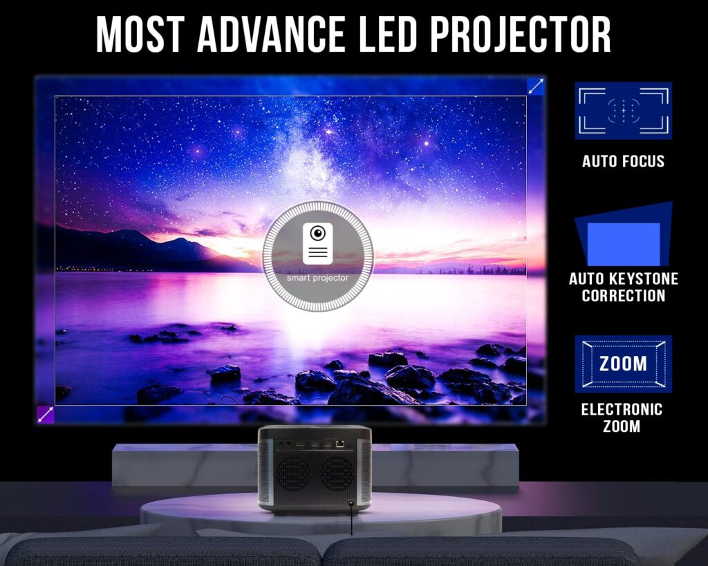 XElectron iProjector 1 Auto Focus Auto Keystone Projector for Home ...