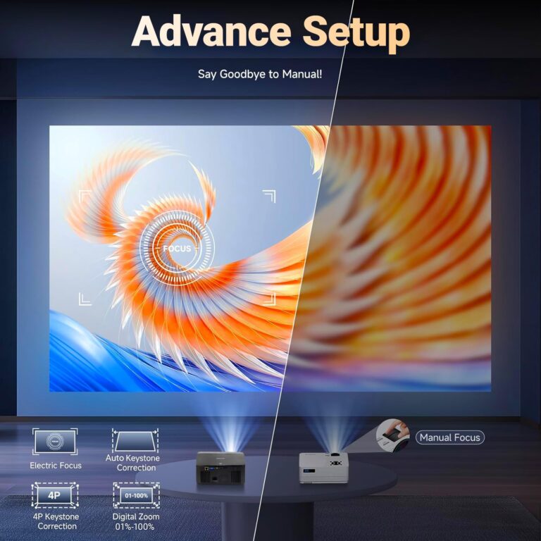 XElectron iProjector 1 Plus Digital Focus Auto Keystone Smart Projector ...