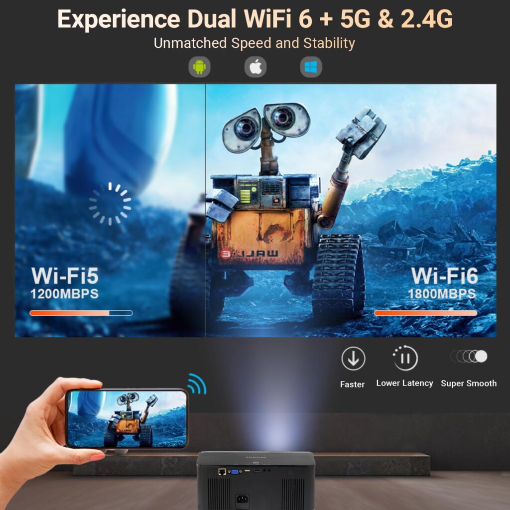 XElectron iProjector 1 Plus Digital Focus Auto Keystone Smart Projector ...