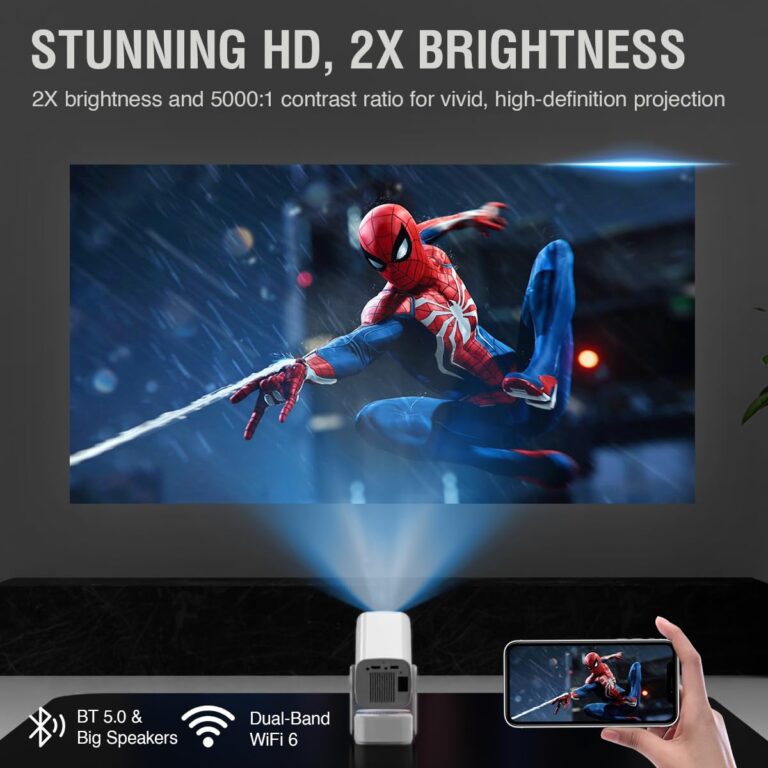 XElectron Techno Android 13 Smart Projector, 2X Brighter, 4X Louder ...