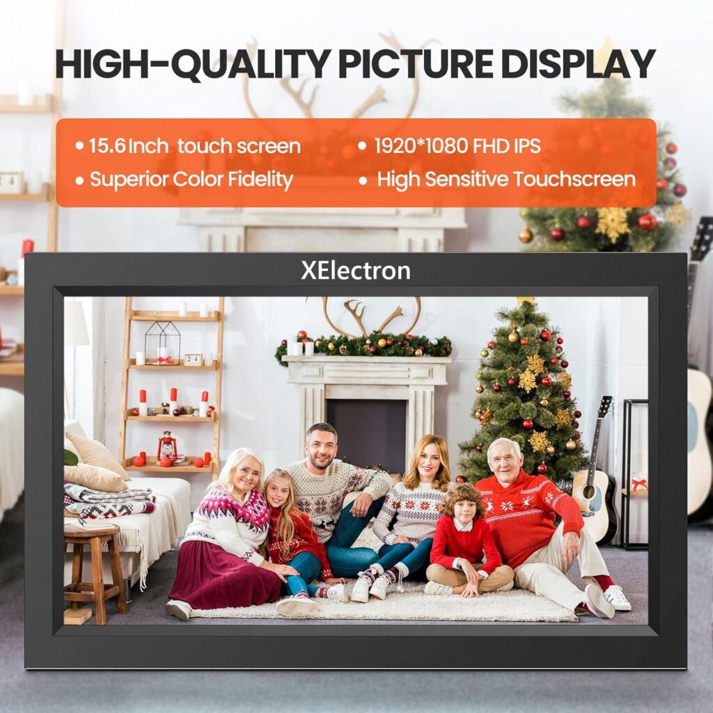 XElectron 15.6 Inch Large Digital Picture Frame, WiFi Digital Photo ...